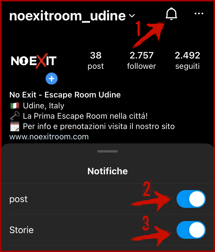 Escape Room Udine e Film Thriller Horror dal vivo! – NO EXIT